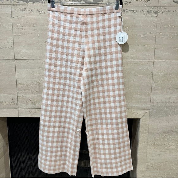STAUD | Pants & Jumpsuits | Staud Gingham Pants | Poshmark